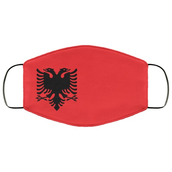 Albanian Flag Face Mask Adult & Kids Mask Albania Face Masks - Etsy