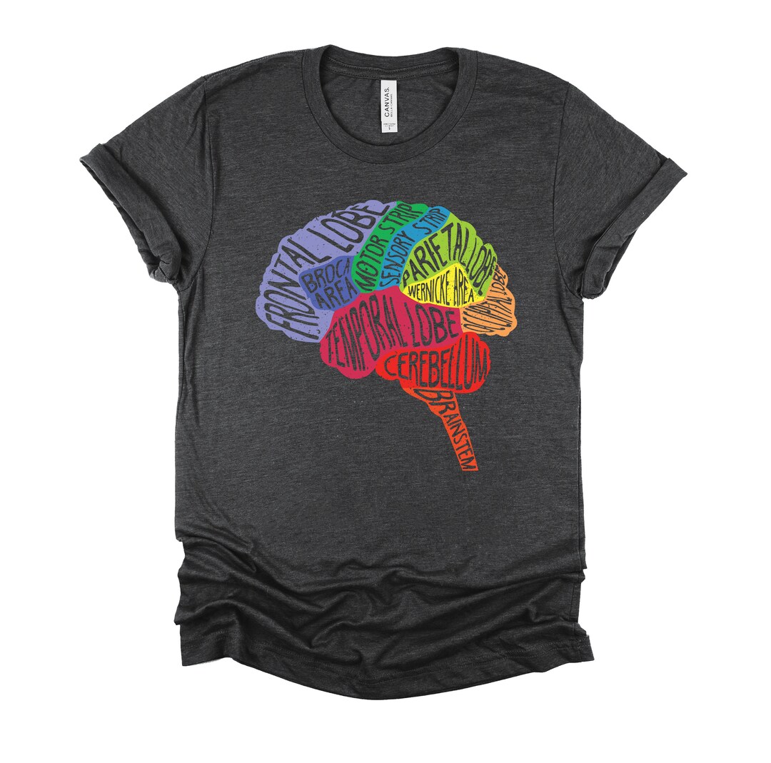 Brain Parts Tshirt, Neurologist Shirt, Neuroscience Tee, Neuron RN ...