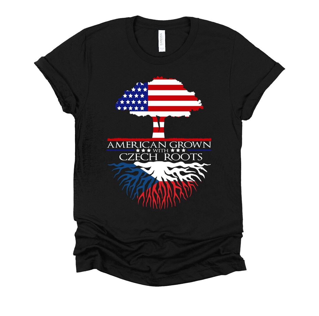 Czech Roots Shirt | American Grown Czech Tee | Czech Republic Flag ...