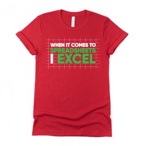 Funny Accounting Shirt, When It Comes to Spreadsheets I Excel ...