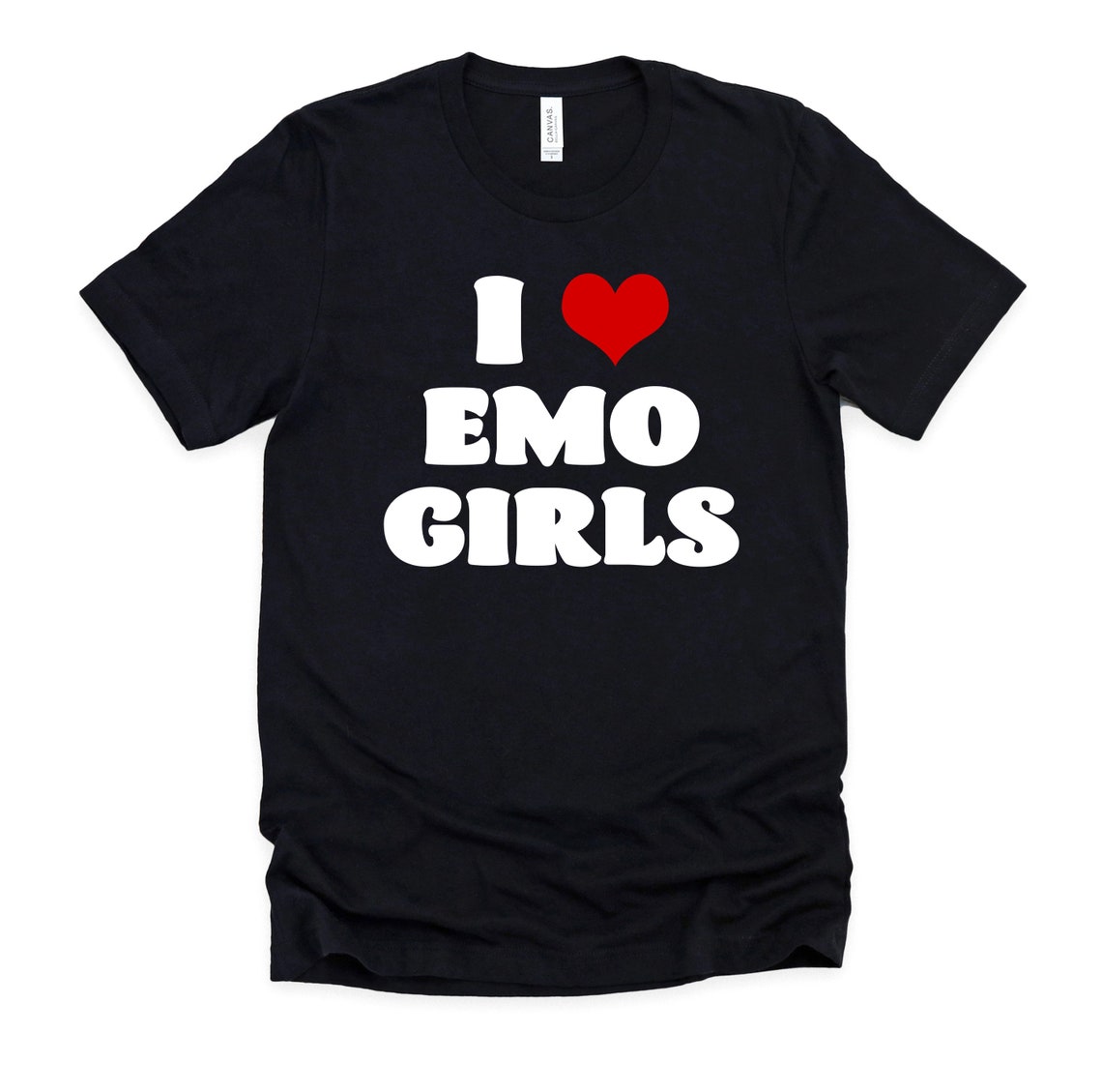I Love Emo Girls Tshirt / I Heart Emo Girls T Shirt / Y2K - Etsy