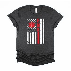 EMR Emergency Tshirt Medical Technician Shirt Paramedic Red - Etsy