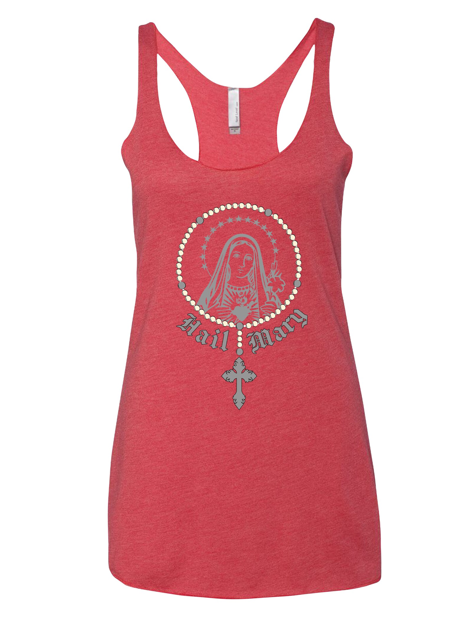 Womens Hail Mary Prayer Top Virgin Mary Design Spiritual | Etsy