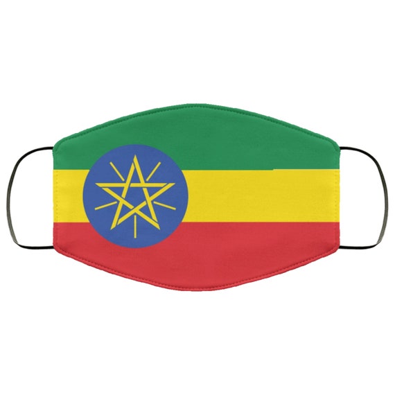 Ethiopia Flag Face Mask Adult & Kids Mask Africa Proud African | Etsy