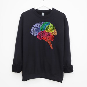 Brain Parts Sweatshirt / Neurologist Sweater / Neuroscience Pullover / Neuron RN Sweater ...