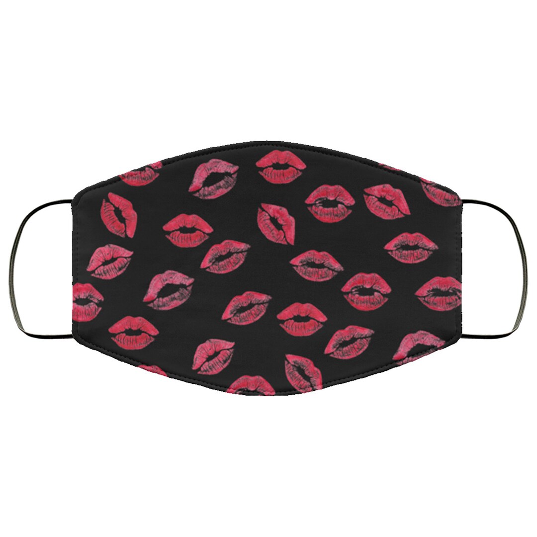 Red Lips Kiss Face Mask Adult & Kids Mask Lips Graphic Face Masks Anti ...