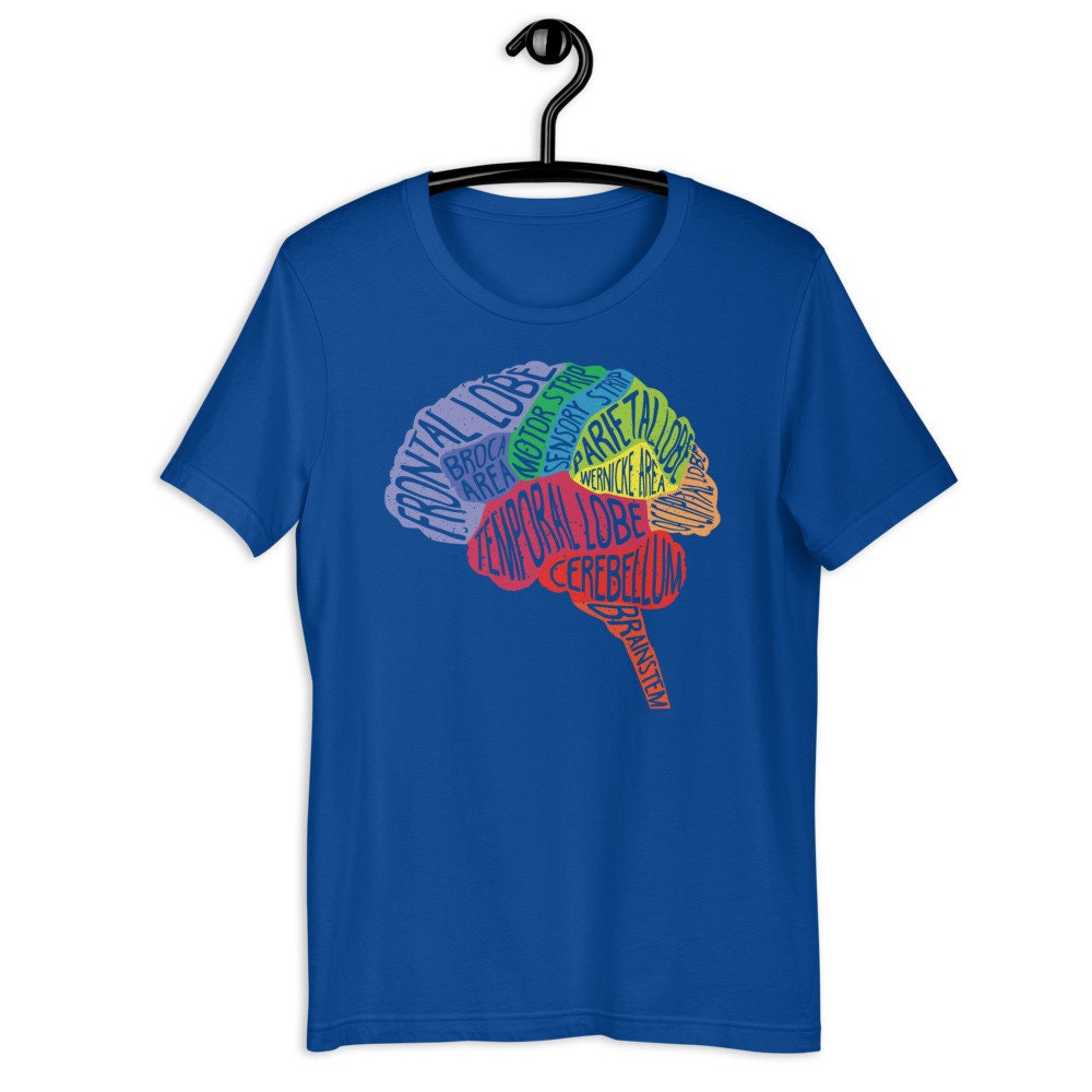 Brain Parts Tshirt Neurologist Shirt Neuroscience Tee Neuro | Etsy