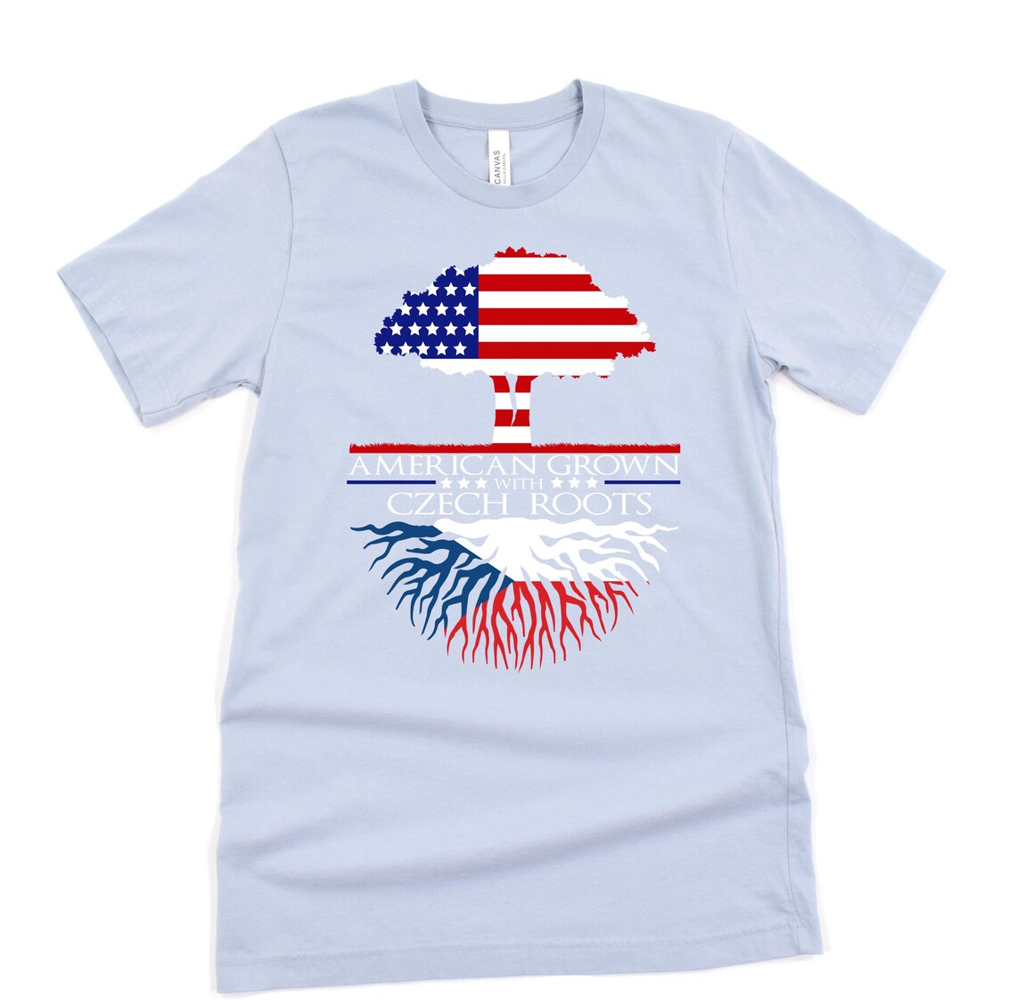 Czech Roots Shirt | American Grown Czech Tee | Czech Republic Flag ...