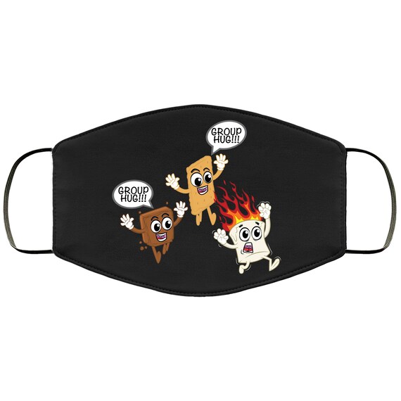 Smores Camping Face Mask Adult & Kids Mask Campfire - Etsy