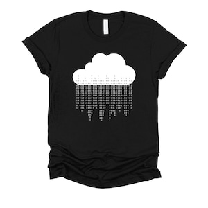 Programmer Tshirt, Binary Code Gifts Computer Science Geek Software Engineer Short-sleeve Unisex ...