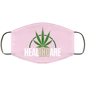 Healthcare THC Weed Leaf Face Mask Marijuana Leaves Smoking Pot Face ...