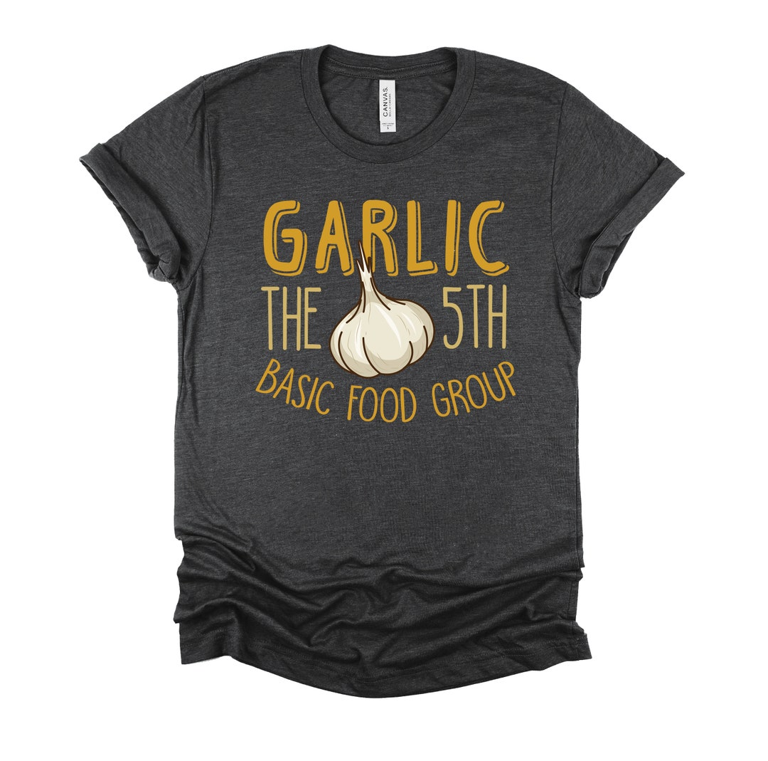 Funny Garlic Lover Tshirt - Culinary School Chef Cook Short-sleeve ...