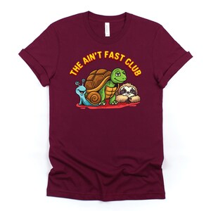 This Ain't Fast Club Shirt / Cute Sloth Snail Shirt / Slow Animals ...