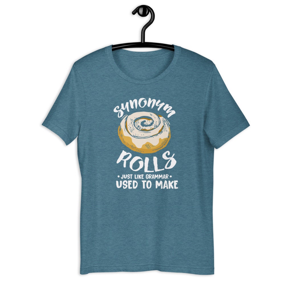 Cinnamon Roll Tshirt Synonym Rolls Just Like Grammar Used to - Etsy UK