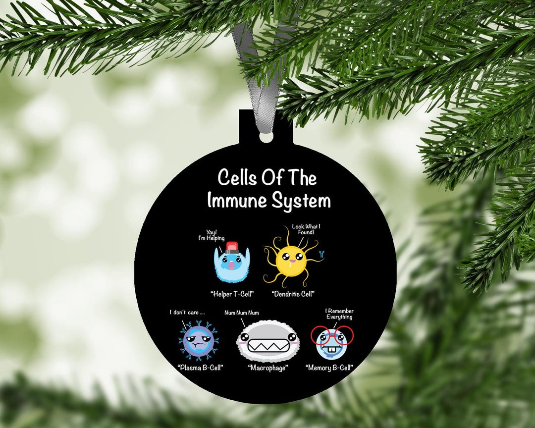 Cells of the Immune System Ornament / Christmas Decor / Christmas Gift ...