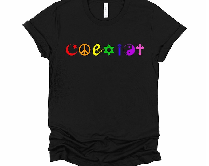 T136 Rainbow Coexist Gay Pride LGBTQ T-shirt - Etsy