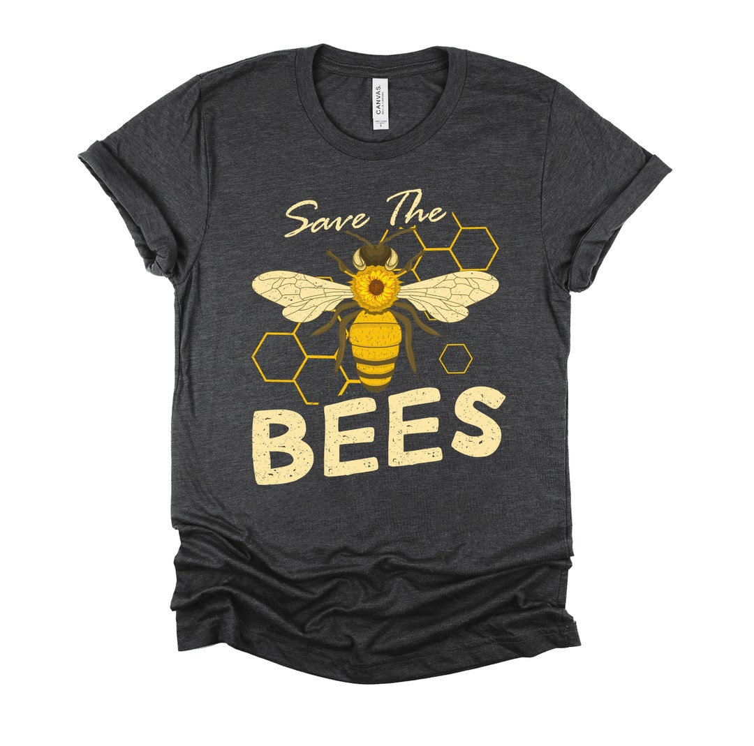Save the Bees Shirt, Sunflower Bee Honey Bee Tshirt, Beekeeper Gift ...