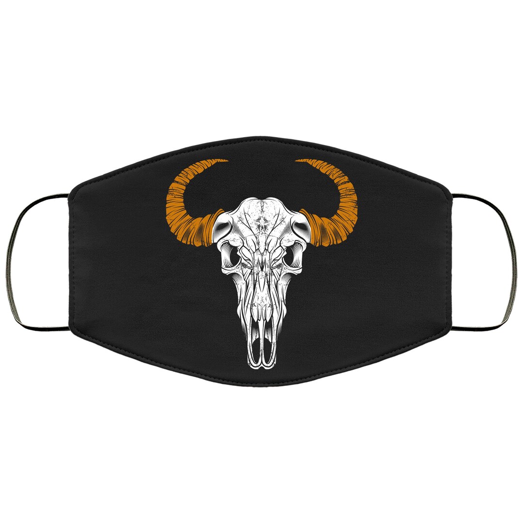 Cattle Skull Face Mask Adult & Kids Mask Longhorn Steer Skull Cowboy ...