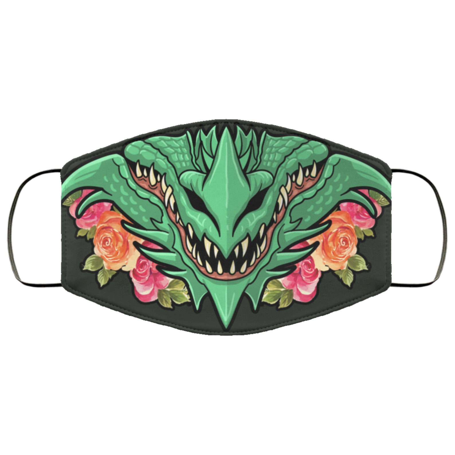 Dragon Face Mask Adult & Kids Mask Celtic Green Dragons Face - Etsy