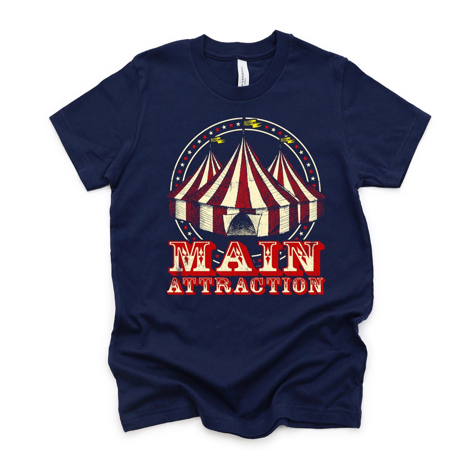 Vintage Circus Theme Shirt / Main Attraction Tshirt / Carnival Tent T ...