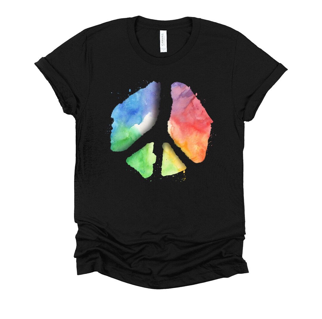 Tie Dye Peace Shirt / Peace Sign T Shirt / Peace Symbol Tshirt / World ...