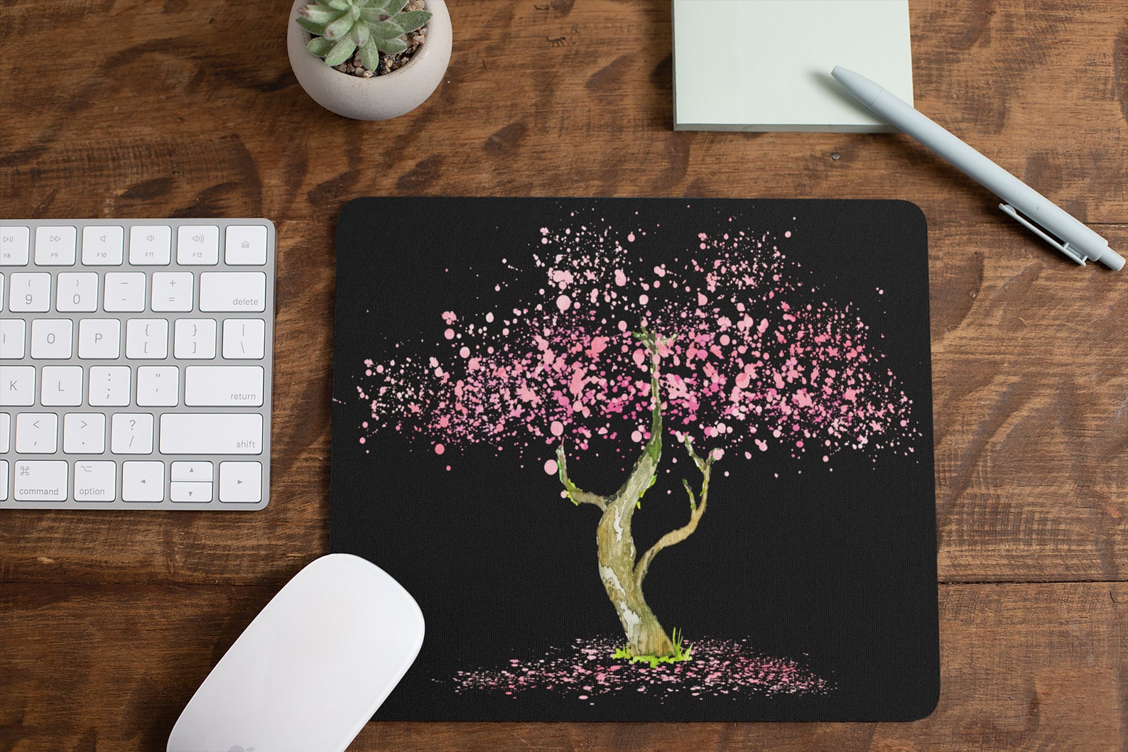 Cherry Blossoms Tree Mouse Pad Pink Sakura Tree Nature - Etsy 日本