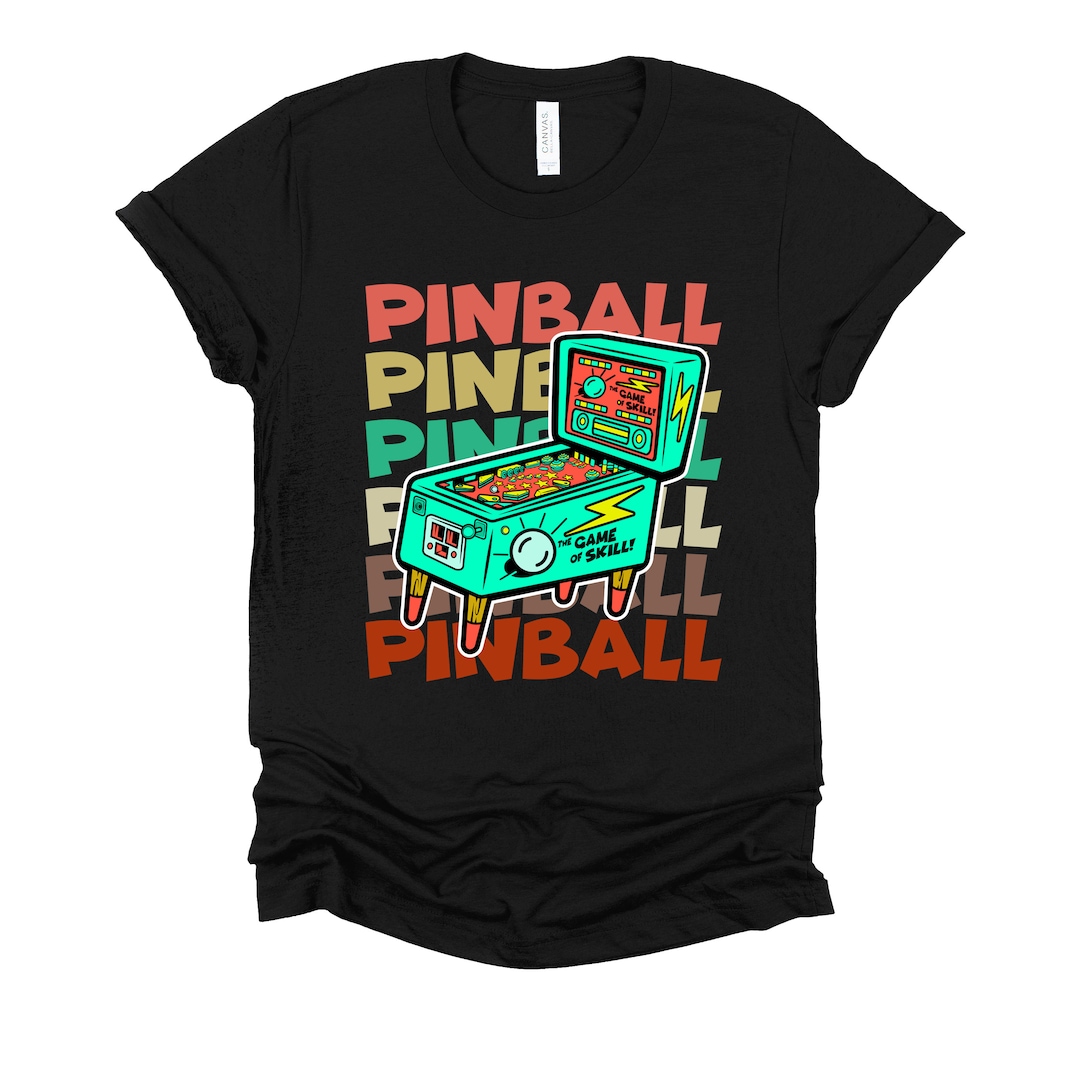 Pinball Machine Tshirt, Arcade Game Shirt, Classic Games, Tabletop ...