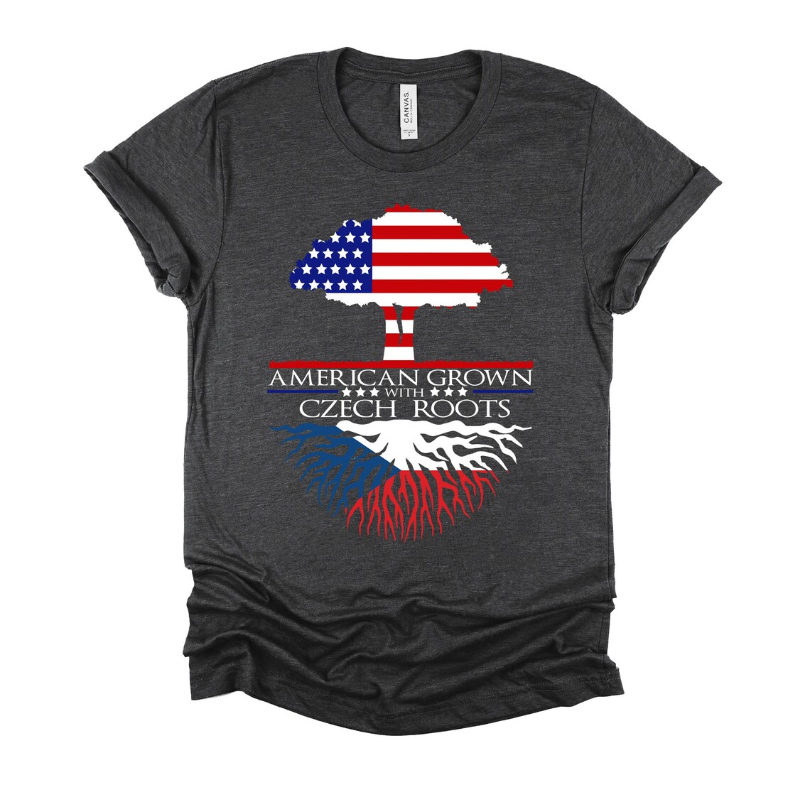 Czech Roots Shirt | American Grown Czech Tee | Czech Republic Flag ...