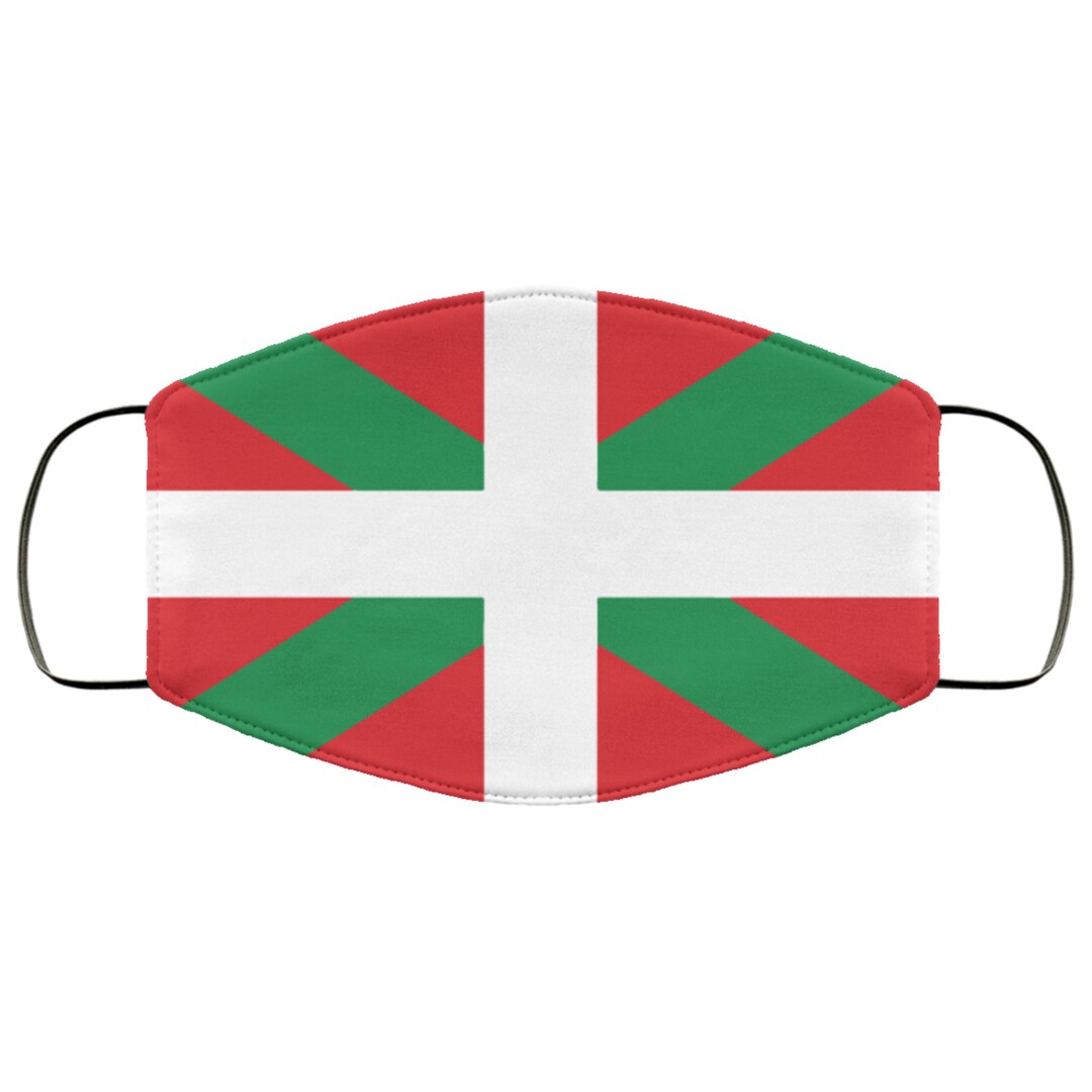Basque Flag Face Mask Adult & Kids Mask Bilbao Spanish Basques Face ...