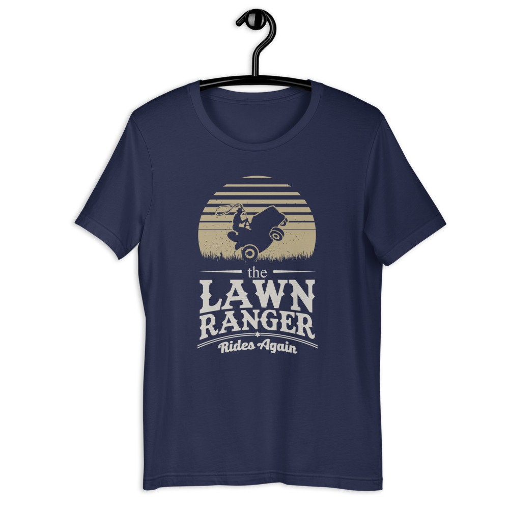 Lawn Ranger Grass Mower Funny Landscaping Tshirt Landscape | Etsy