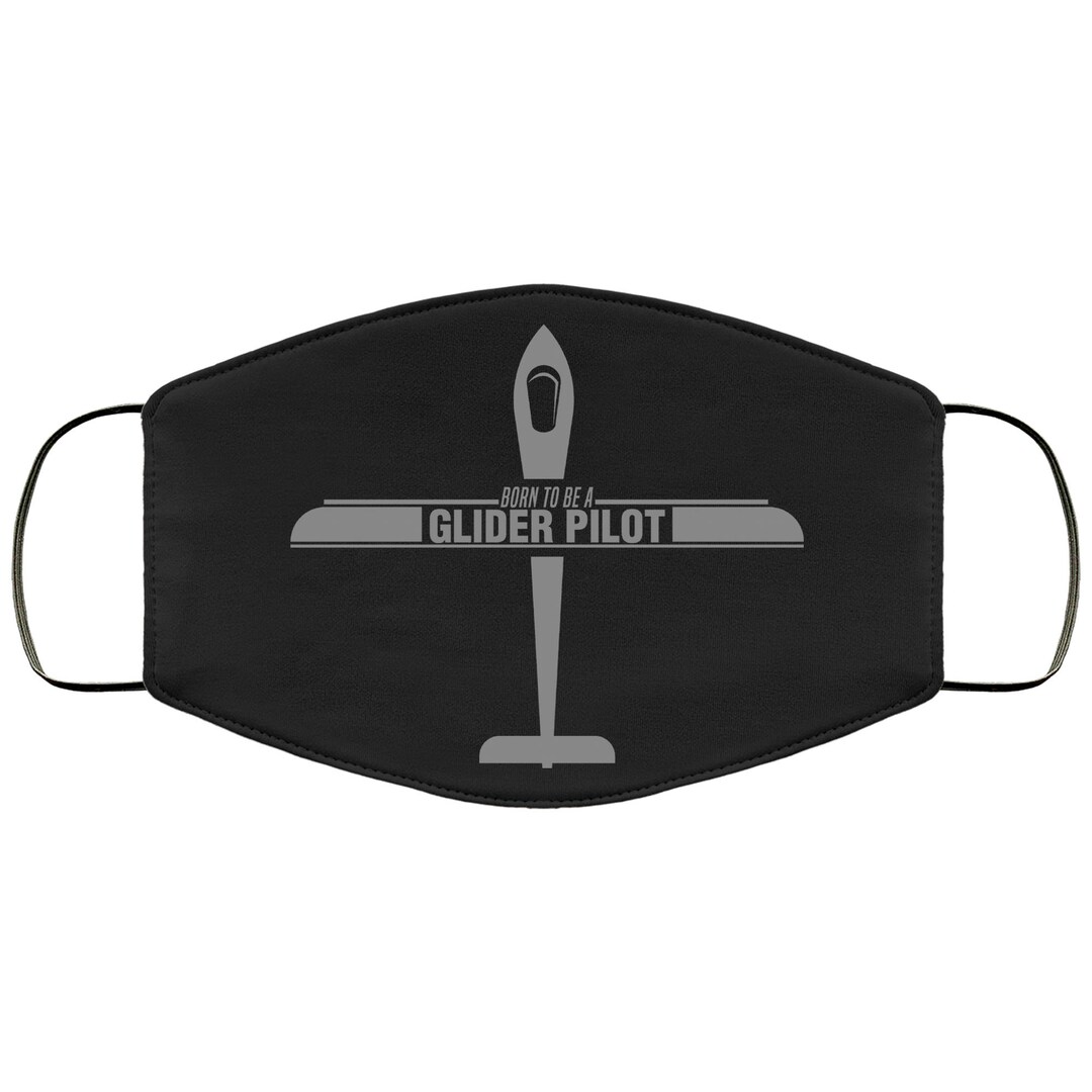 Glider Pilot Face Mask Anti Microbial Ultra Breathable Stretchy Plane ...