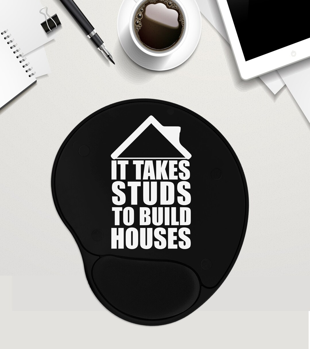 Builder Mousepad With Wrist / Master Builder Desk Mat / It Takes Studs ...