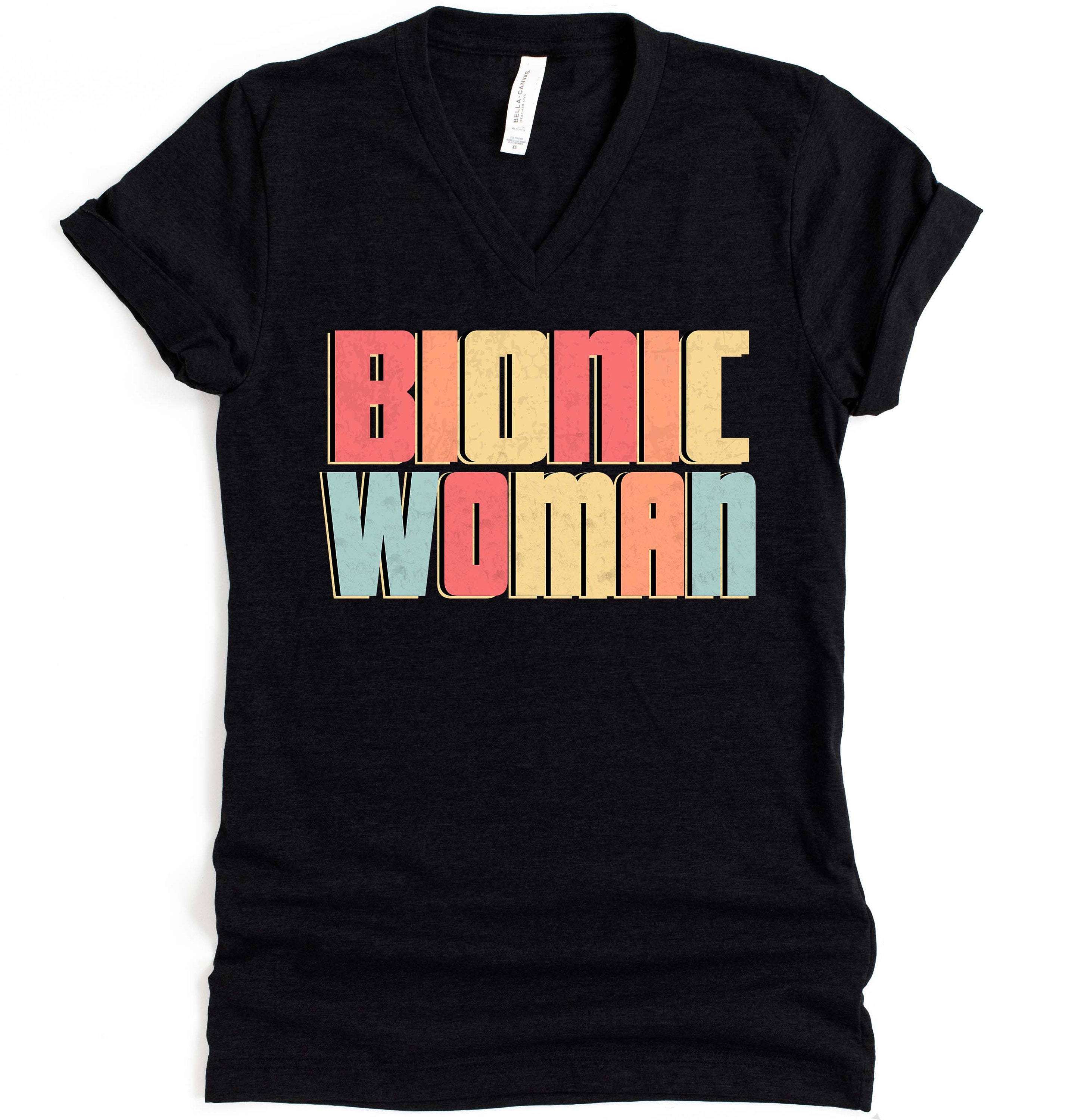 Bionic Woman T-shirt Injury Accident Get Well V-neck Tee - Etsy