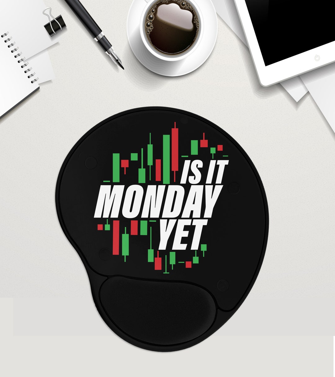 Stock Market Mousepad / Day Trader Desk Mat / is It Monday yet ...