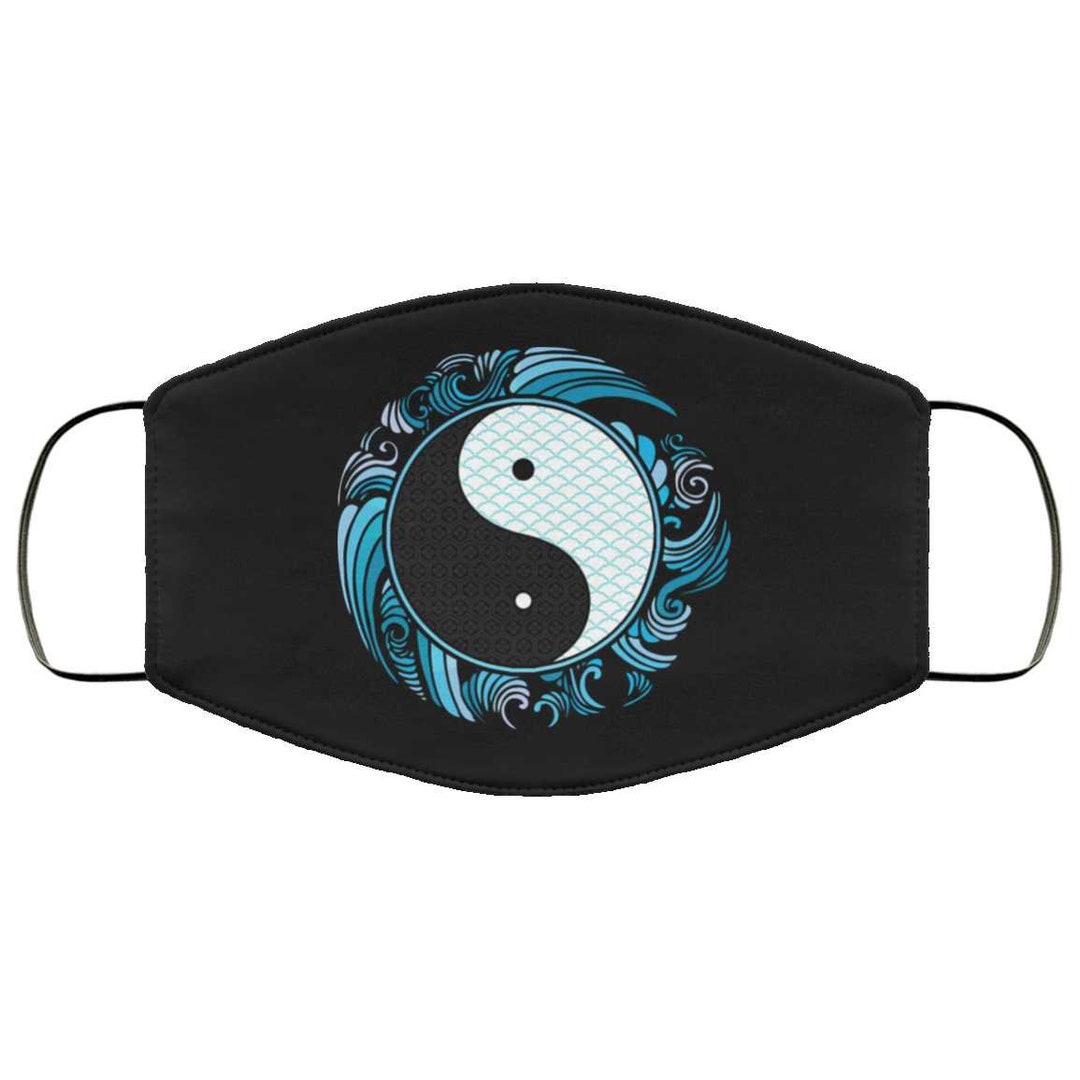 Black and White Yin Yang Symbol Face Mask Adult & Kids Mask Tai Chi ...