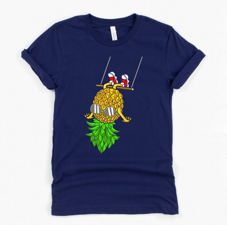 Upside Down Pineapple Shirt / Swinging Pineapple Tshirt / - Etsy