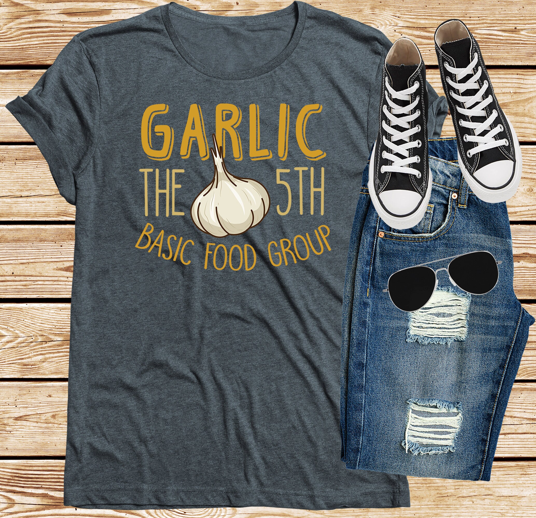 Funny Garlic Lover Tshirt Culinary School Chef Cook | Etsy