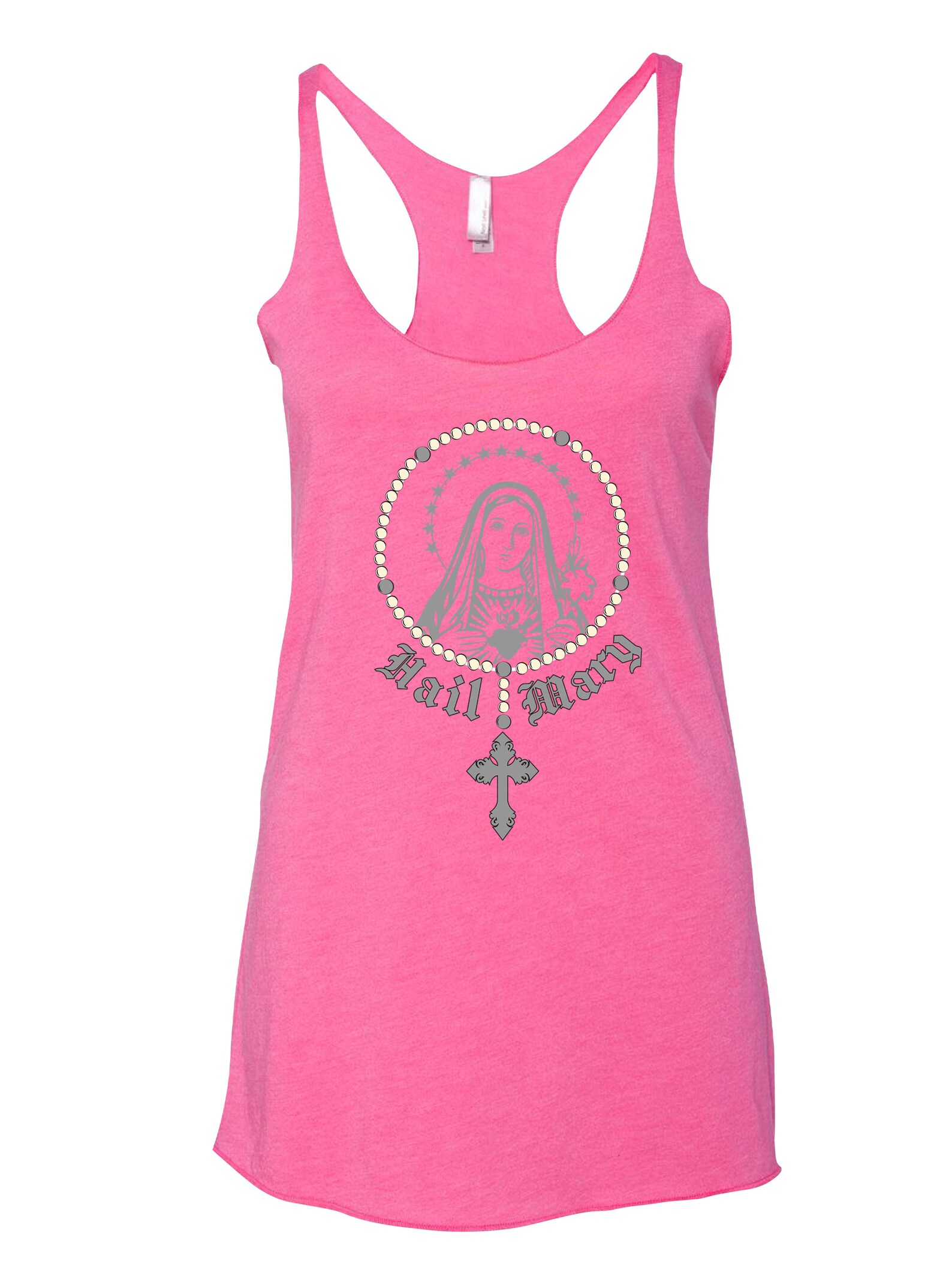 Womens Hail Mary Prayer Top Virgin Mary Design Spiritual | Etsy