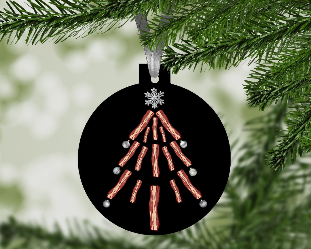 Bacon Christmas Tree Ornament Aluminum Breakfast Bacon Lover Meat ...