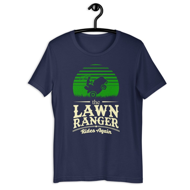 Lawn Ranger Grass Mower Funny Landscaping Tshirt, Landscape Gardener ...
