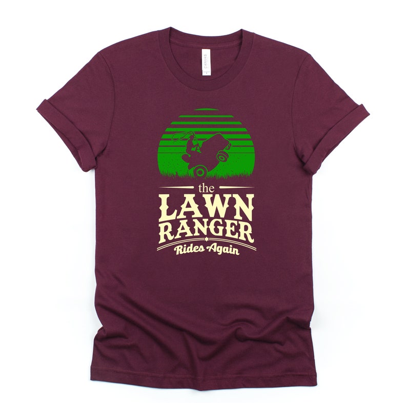 Lawn Ranger Grass Mower Funny Landscaping Tshirt, Landscape Gardener ...