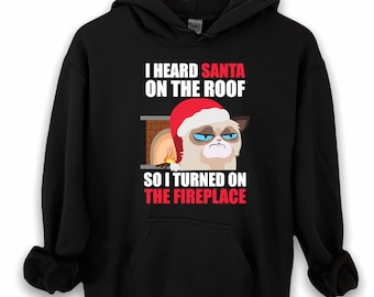 Grumpy Cat Hoodie - Etsy