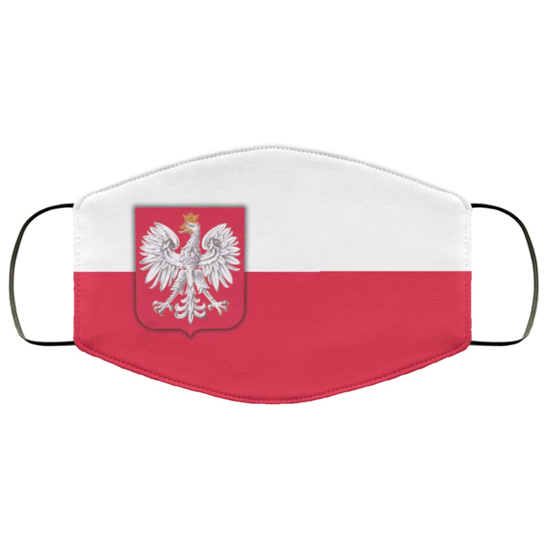 Polish Flag Face Mask Adult & Kids Mask Proud European Poland Face ...