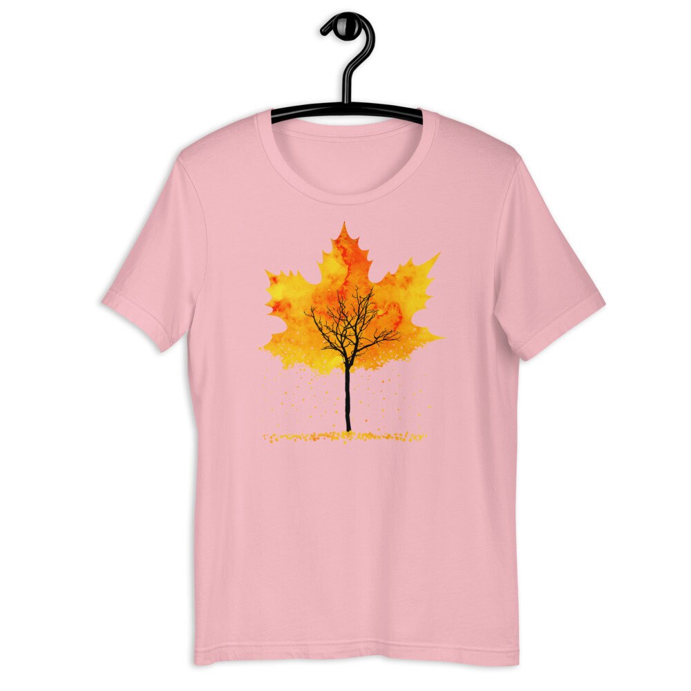 Maple Tree Falling Leaves Tshirt Autumn Fall Season Botanical | Etsy