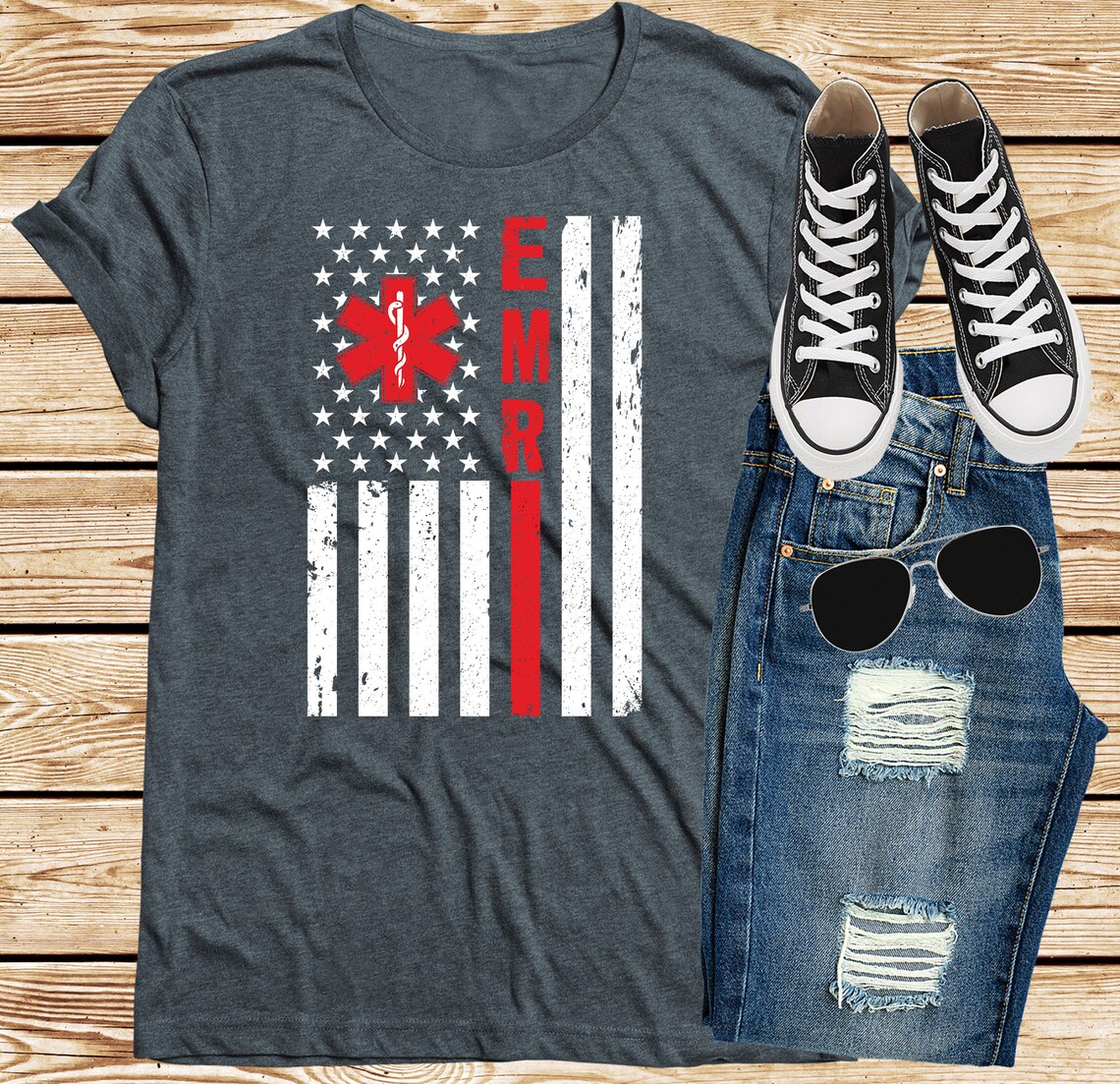 EMR Emergency Tshirt Medical Technician Shirt Paramedic Red | Etsy