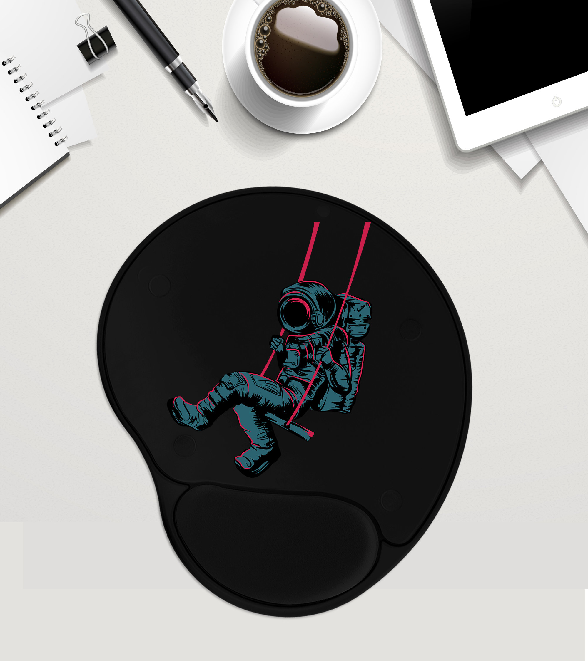 Astronaut Mouse Pad Galaxy Mousepad Custom Mouse Pad With | Etsy