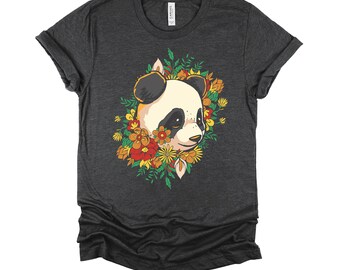 Panda Shirts, Panda Bear Shirt, Panda Tee, Womens Graphic Tee, Animal ...