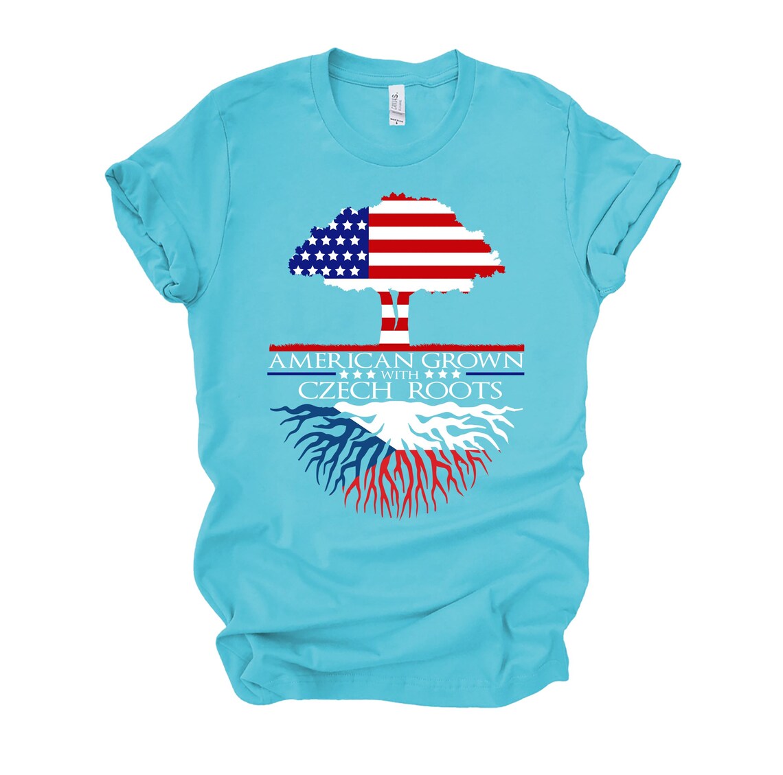 Czech Roots Shirt | American Grown Czech Tee | Czech Republic Flag ...