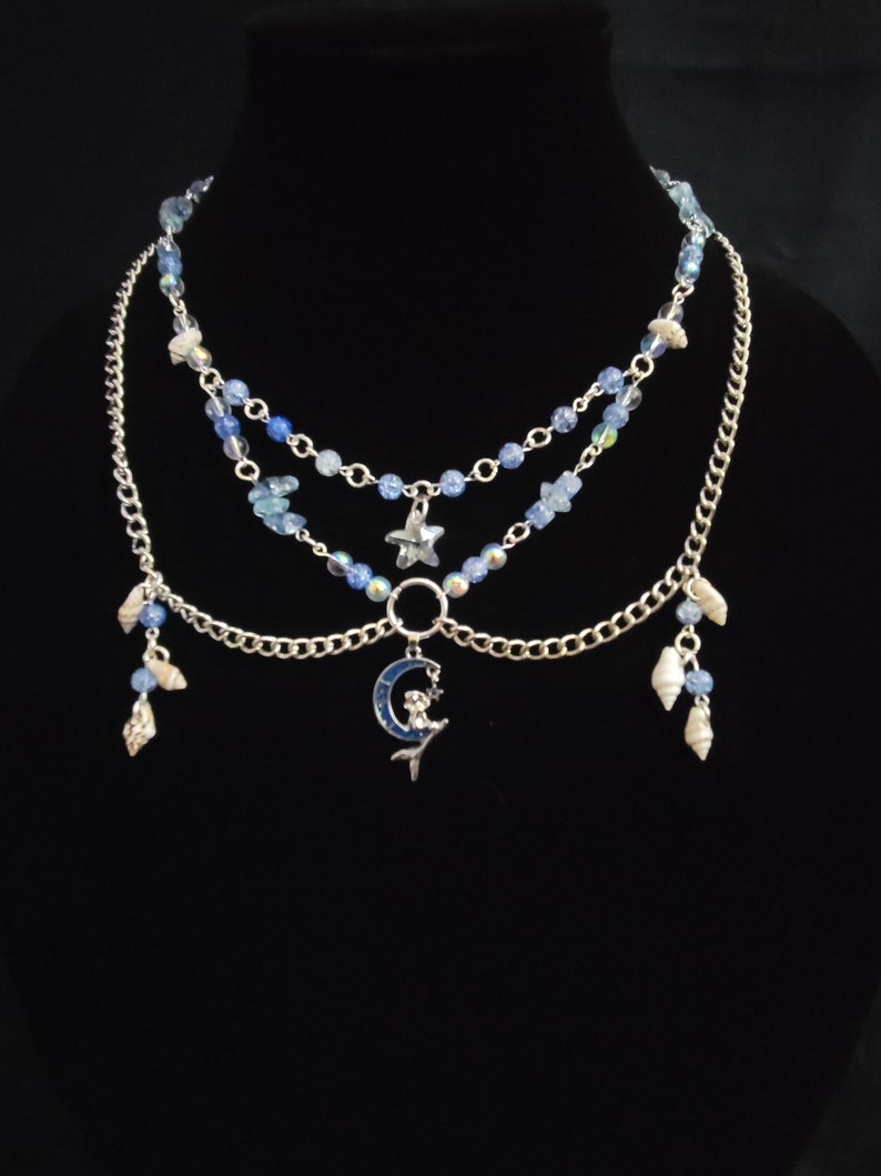 Mermaid Charmed Layered Necklace - Etsy