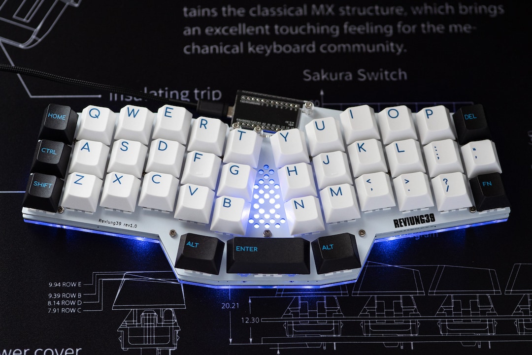 Reviung39/41/30 Keyboard PCB and FR4 Plate or Kit, Now With OLED ...